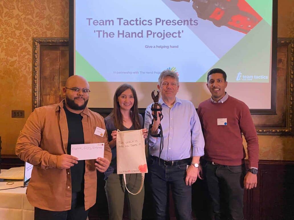 Give a Helping Hand - The Hand Project | Charity Team Build